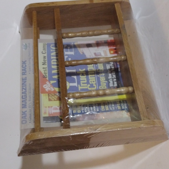 Vintage | Storage & Organization | Oak Magazine Rack | Poshmark